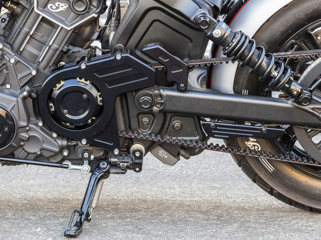 Indian Scout Bobber Open pulley drive – Bros Custom Parts