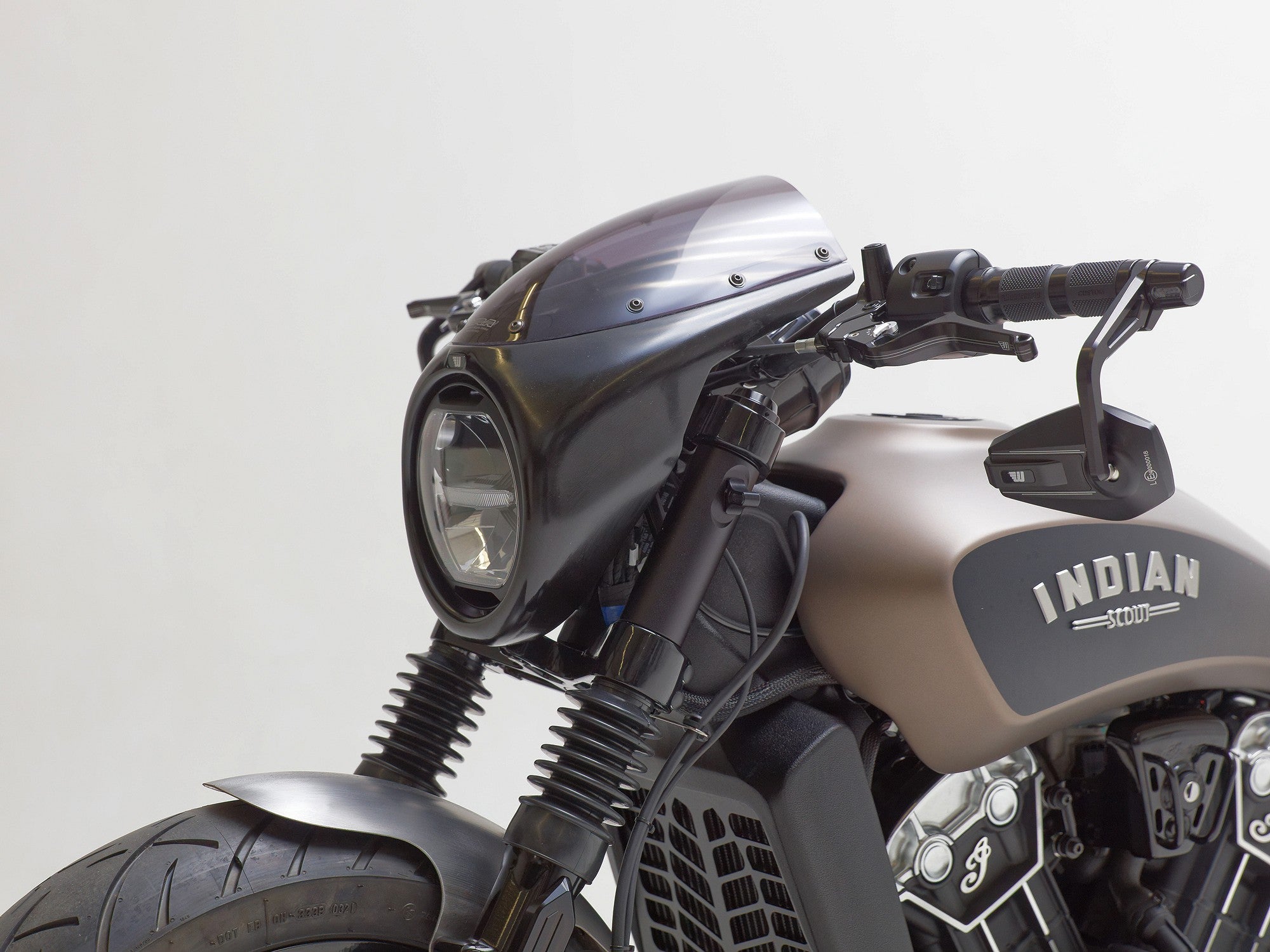 Lamp mask front fairing | Indian Scout Bobber – Bros Custom Parts