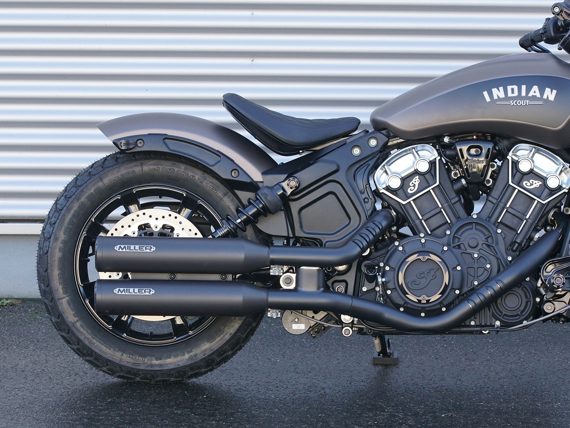 Wunderkind Custom Adjustable Seat for Indian Scout Bobber – Bros Custom ...